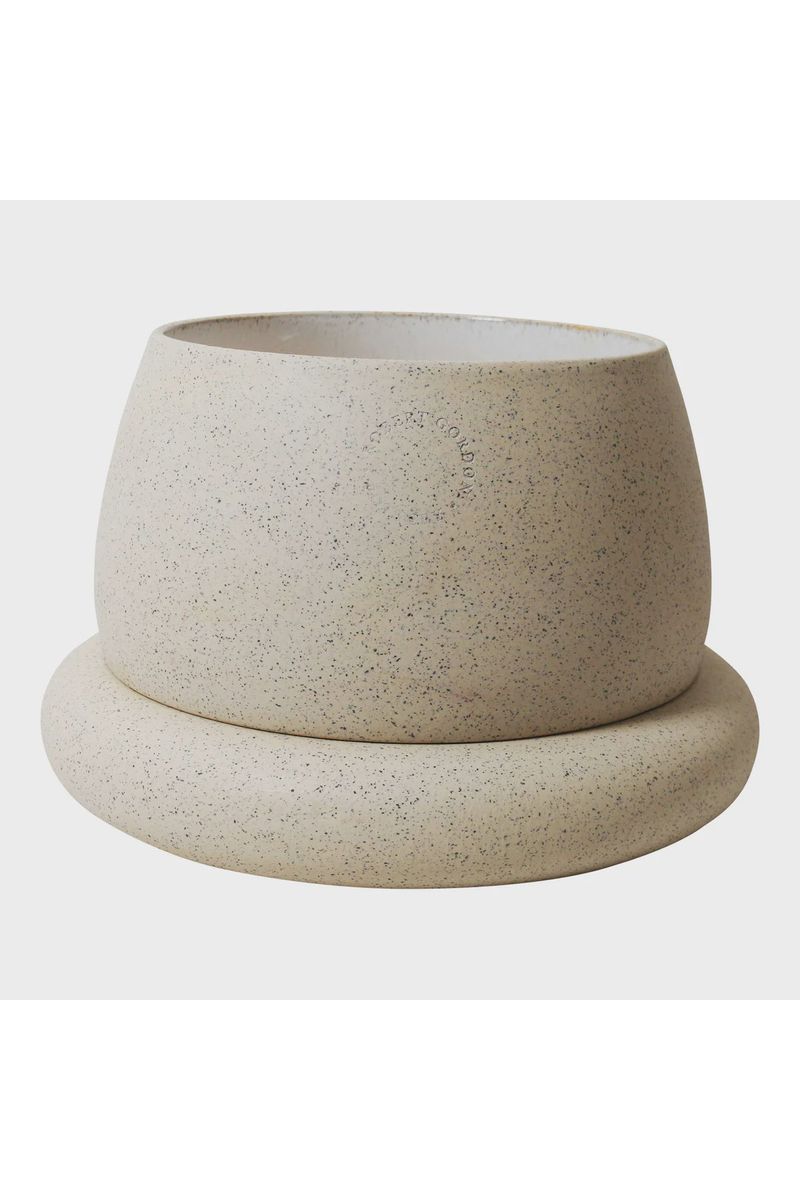 Robert Gordon | Large Cloud Planter White Speckle | Crisp Home + Wear
