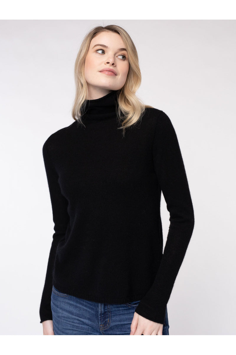 Alashan | Harper Funnel Neck Jumper | Ebony | Crisp Home + Wear
