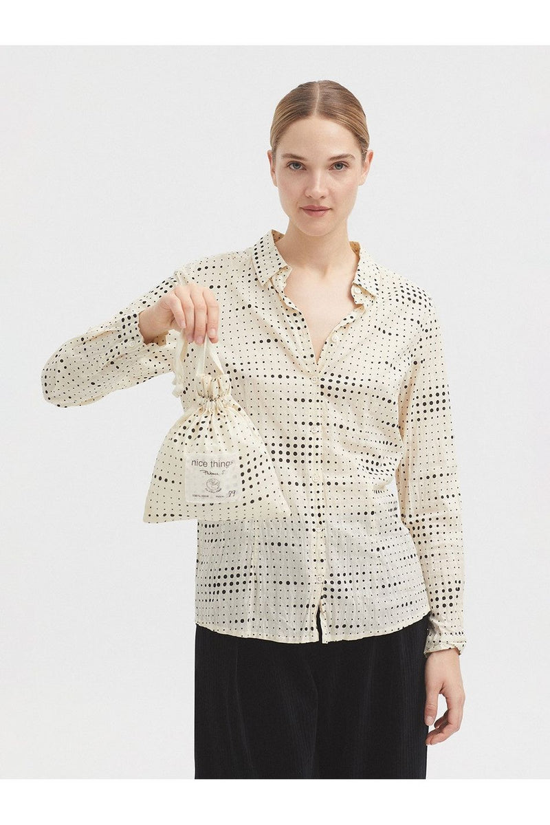 Scale Dots #99 Shirt | Ecru – Crisp Home + Wear