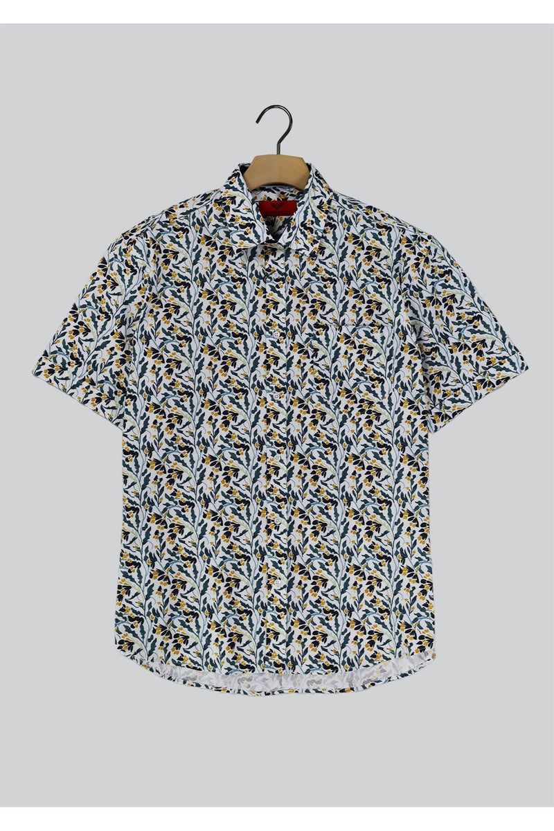 RF Scott | Fields Short Sleeve Shirt | Nectar | Crisp Home + Wear