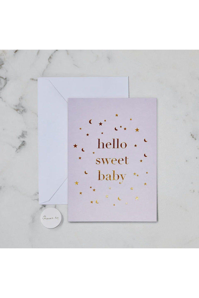 Greeting Card | Hello Sweet Baby – Crisp Home + Wear